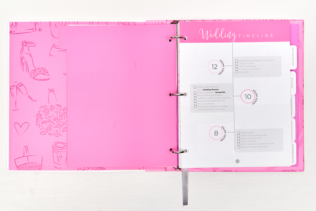 Libro To be Bride Planner Rosa – TOBE BRIDE MX
